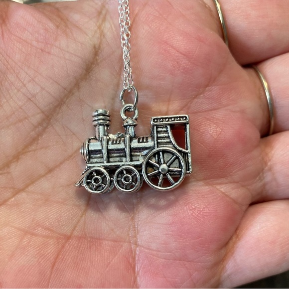 Jewelry | Train Vintage Style Choo Cho Charm Jewelry 925 Silver Chain ...